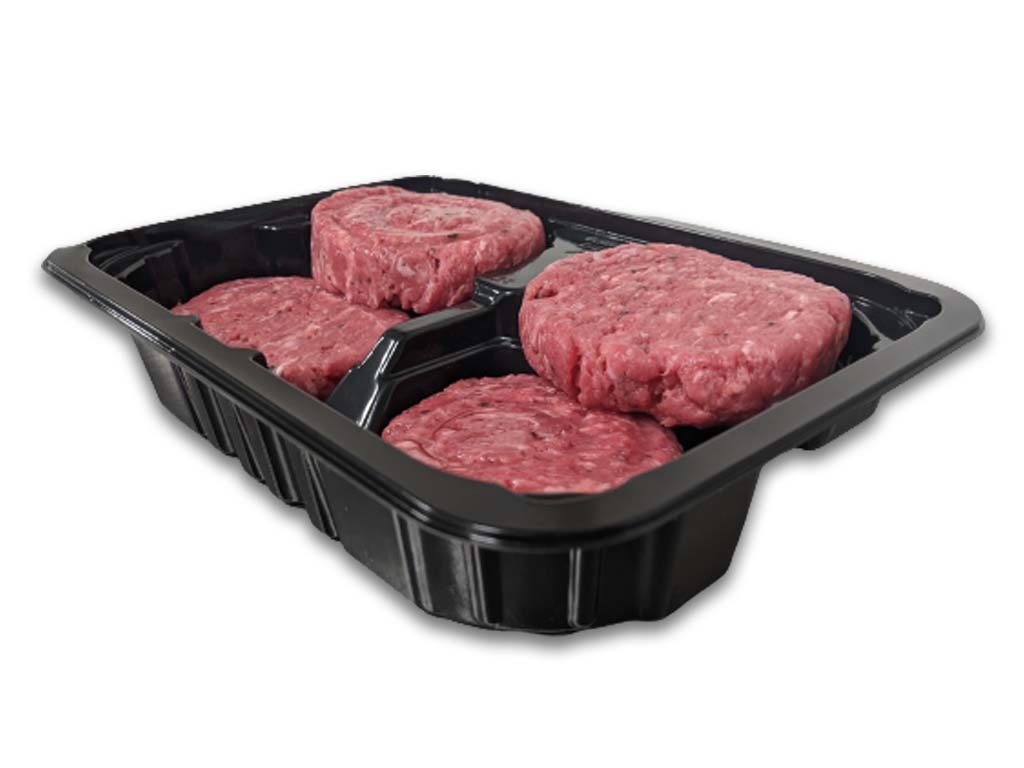 D13 45 BLACK BURGER TRAY SHINGLED 352 PACK Scobies Direct
